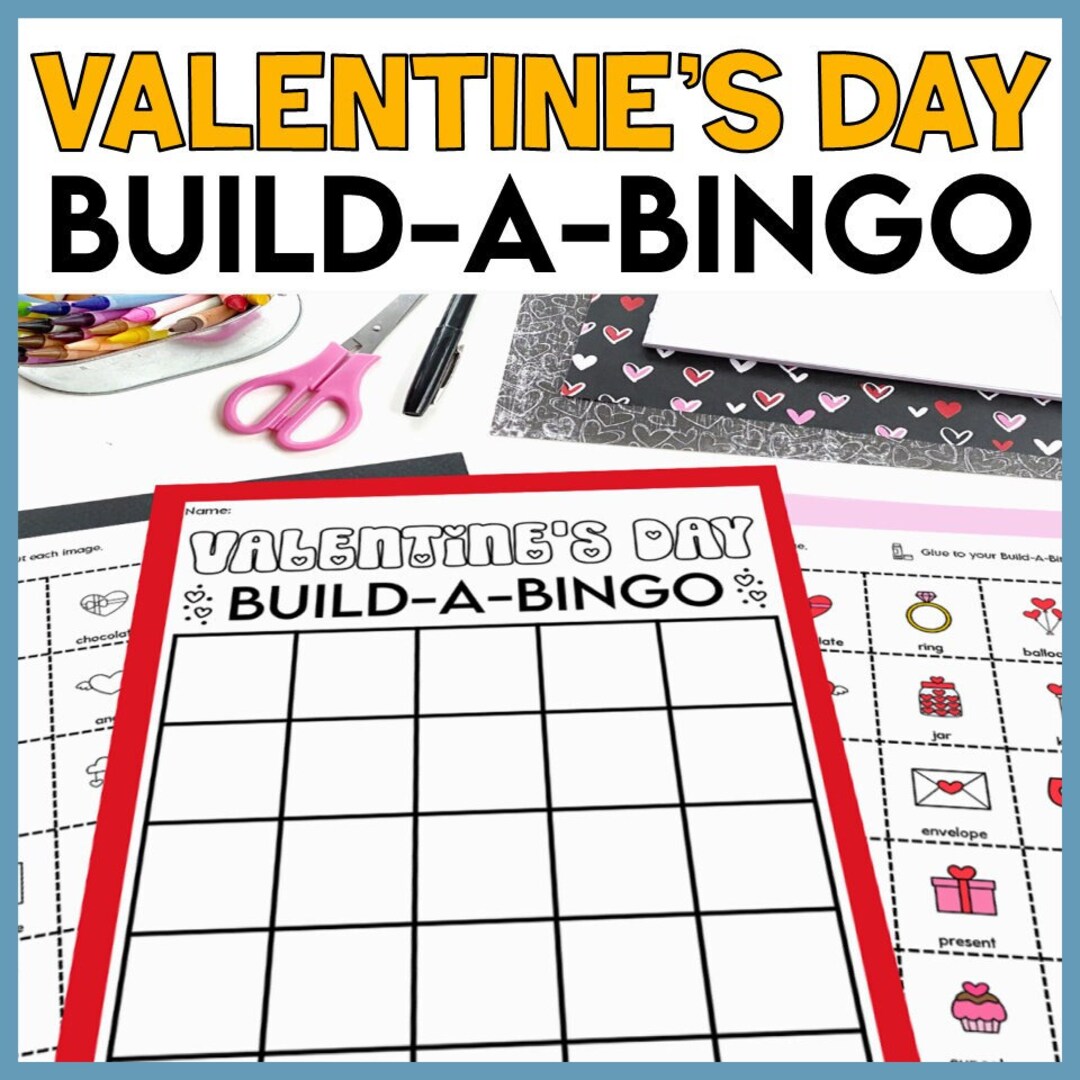 Valentine's Day Build a Bingo Fun and Engaging Activity for Students ...