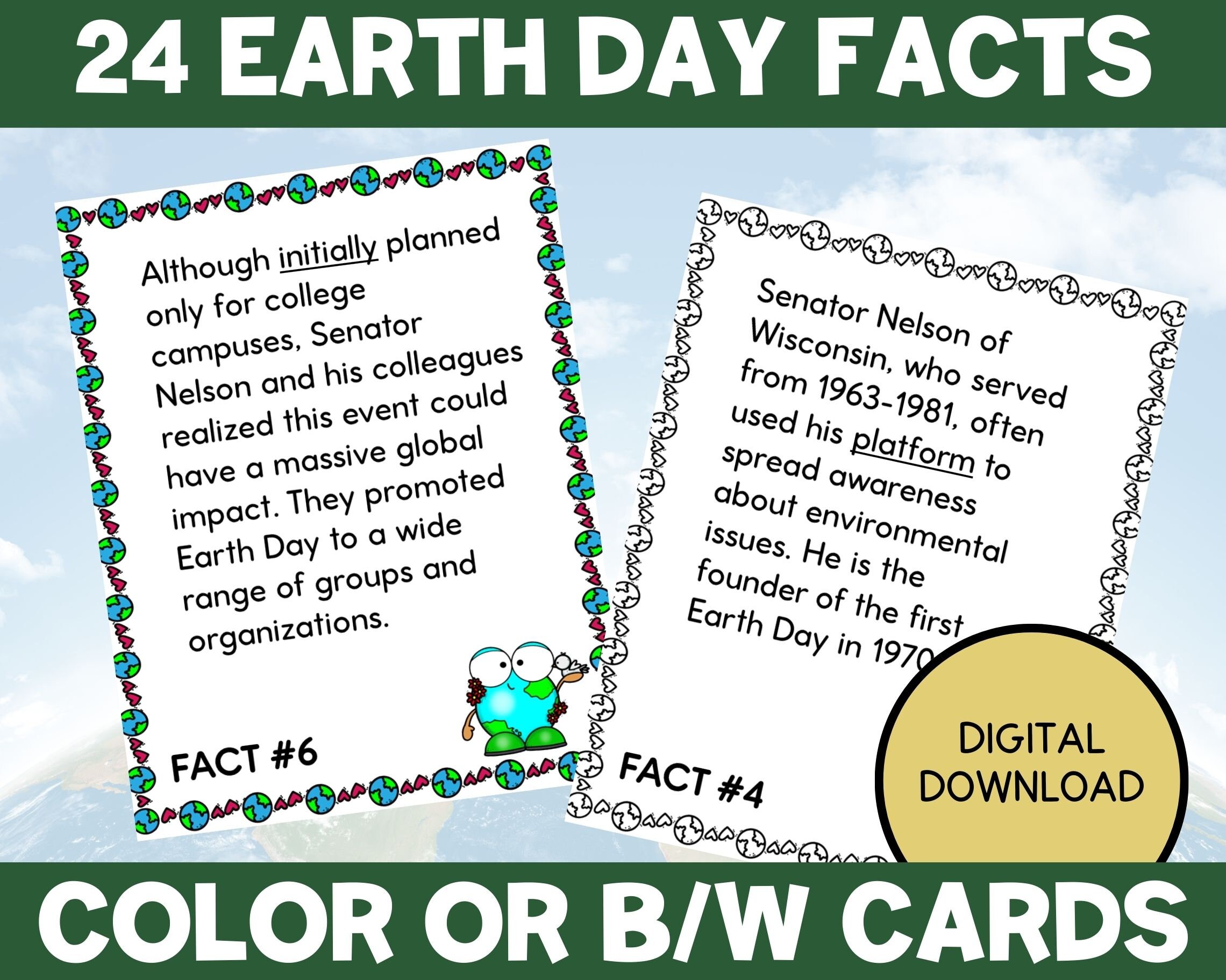 Earth Day Scavenger Hunt | Fun Facts | Classroom Activity | Homeschool ...