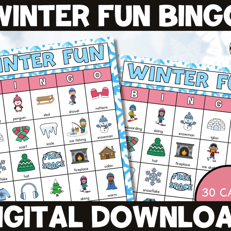 Printable Bingo Cards - Etsy