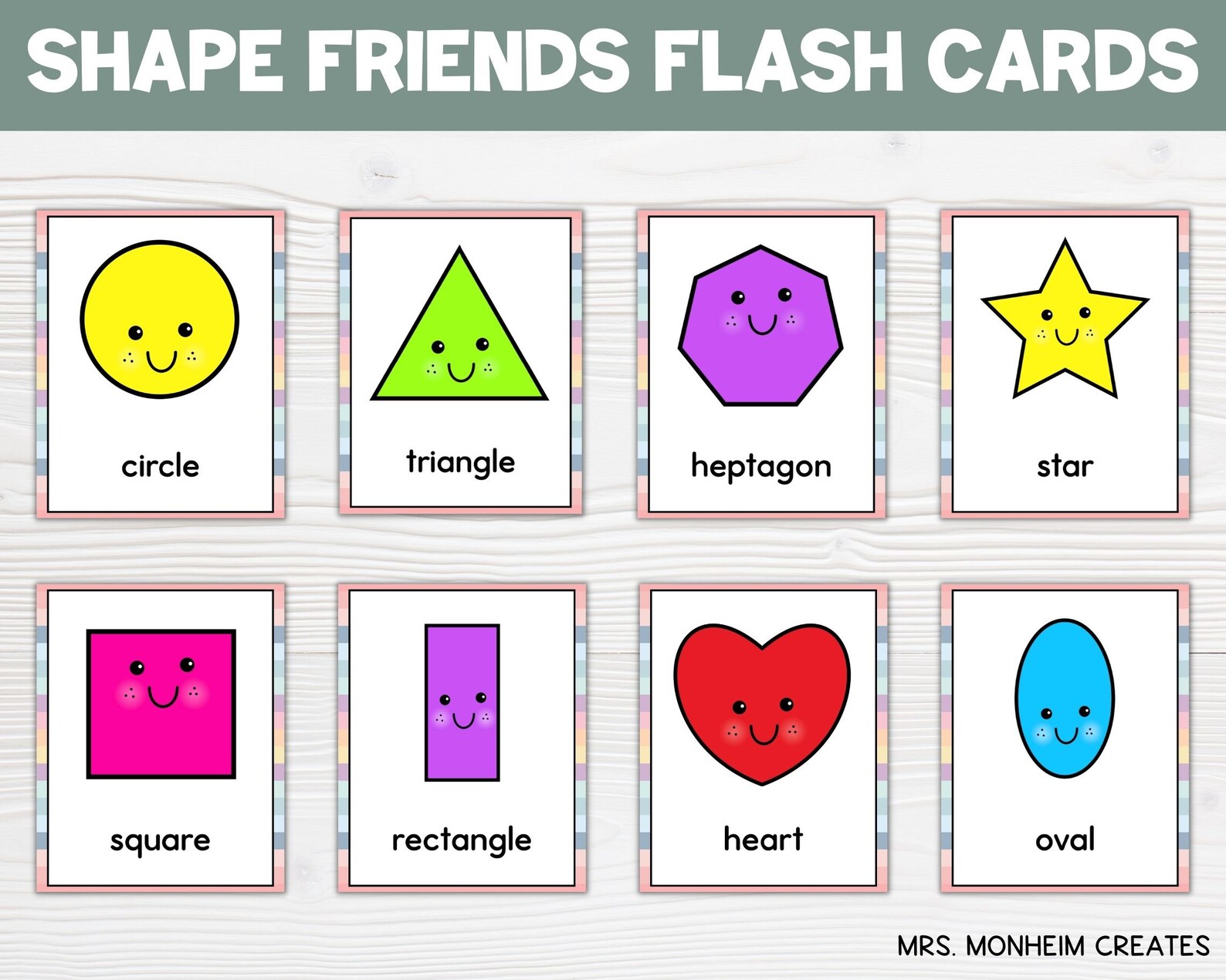 Geometric Shapes Flash Cards | Printable Flash Cards | Montessori ...