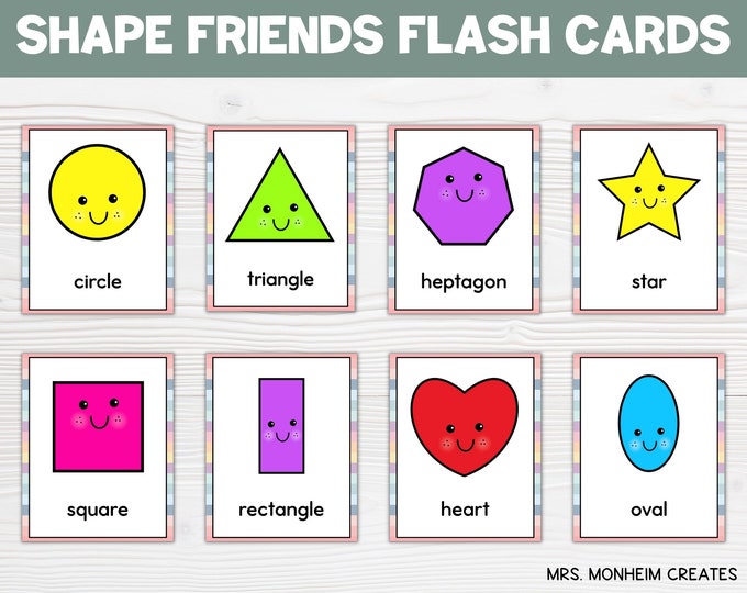 Geometric Shapes Flash Cards | Printable Flash Cards | Montessori ...
