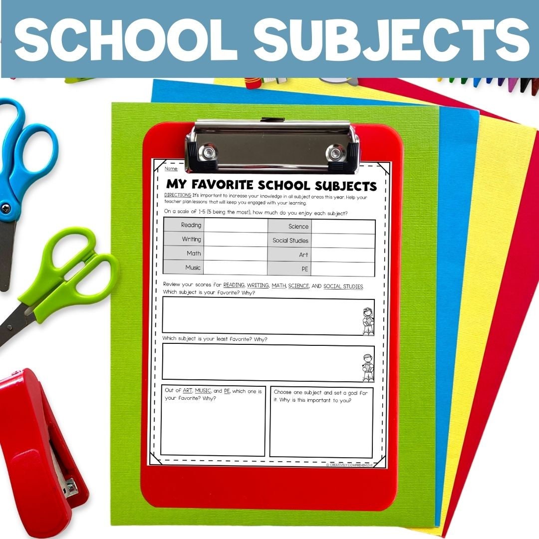 Student Survey Questionnaire for Back to School, Get to Know You ...