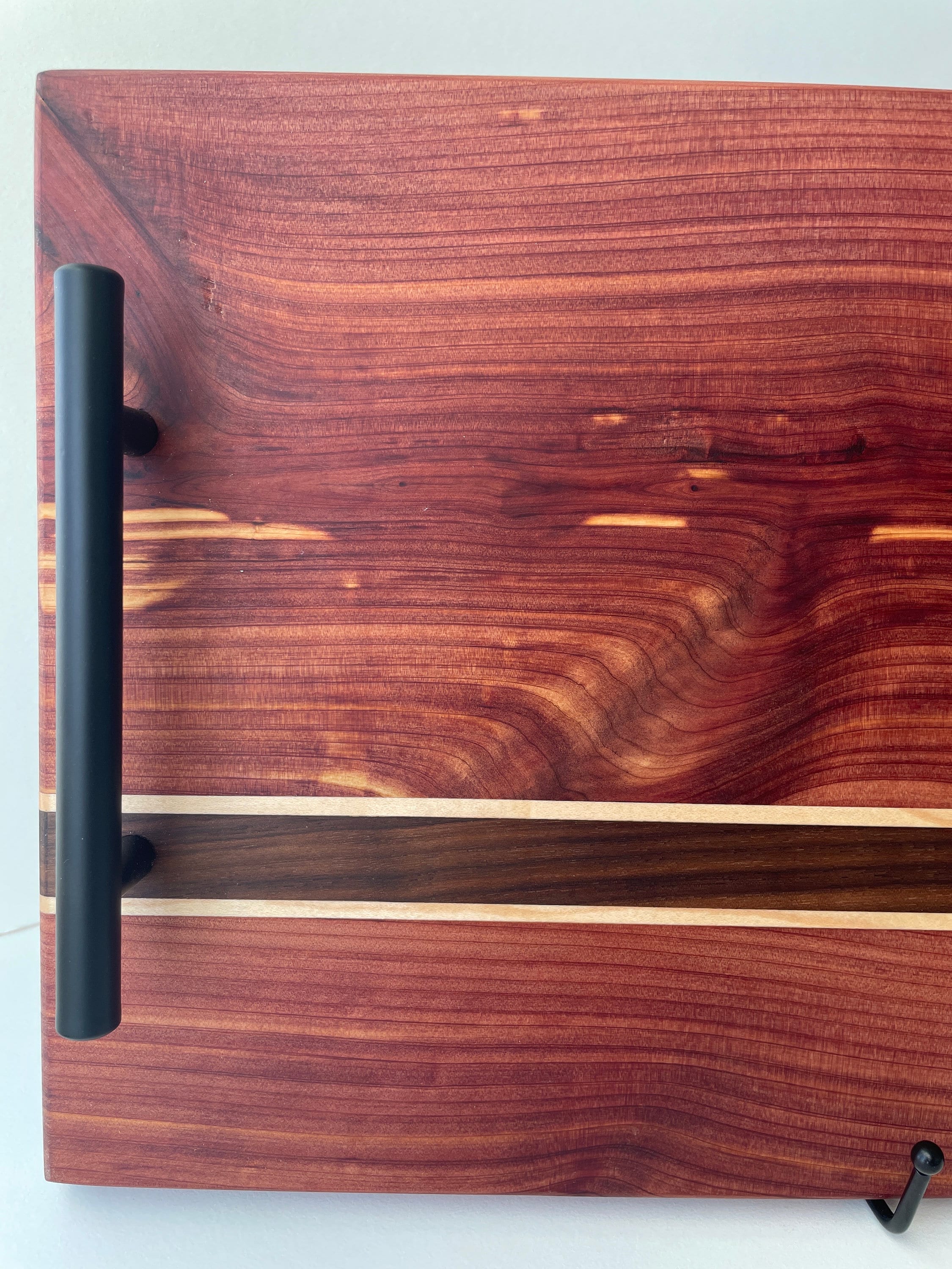 Red Cedar Serving Tray With Handles Walnut Cedar Serving Board - Etsy