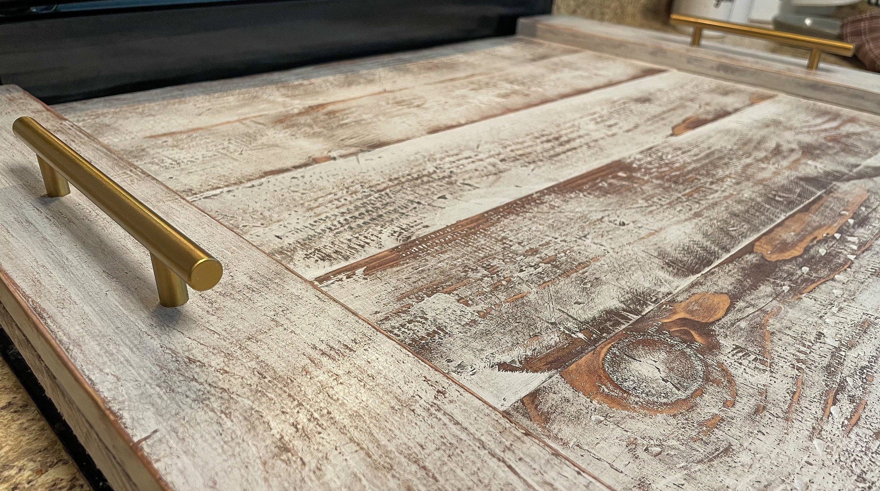 Rustic Wood Stove Top Cover for Gas or Electric Stove Wood Noodle Tray ...