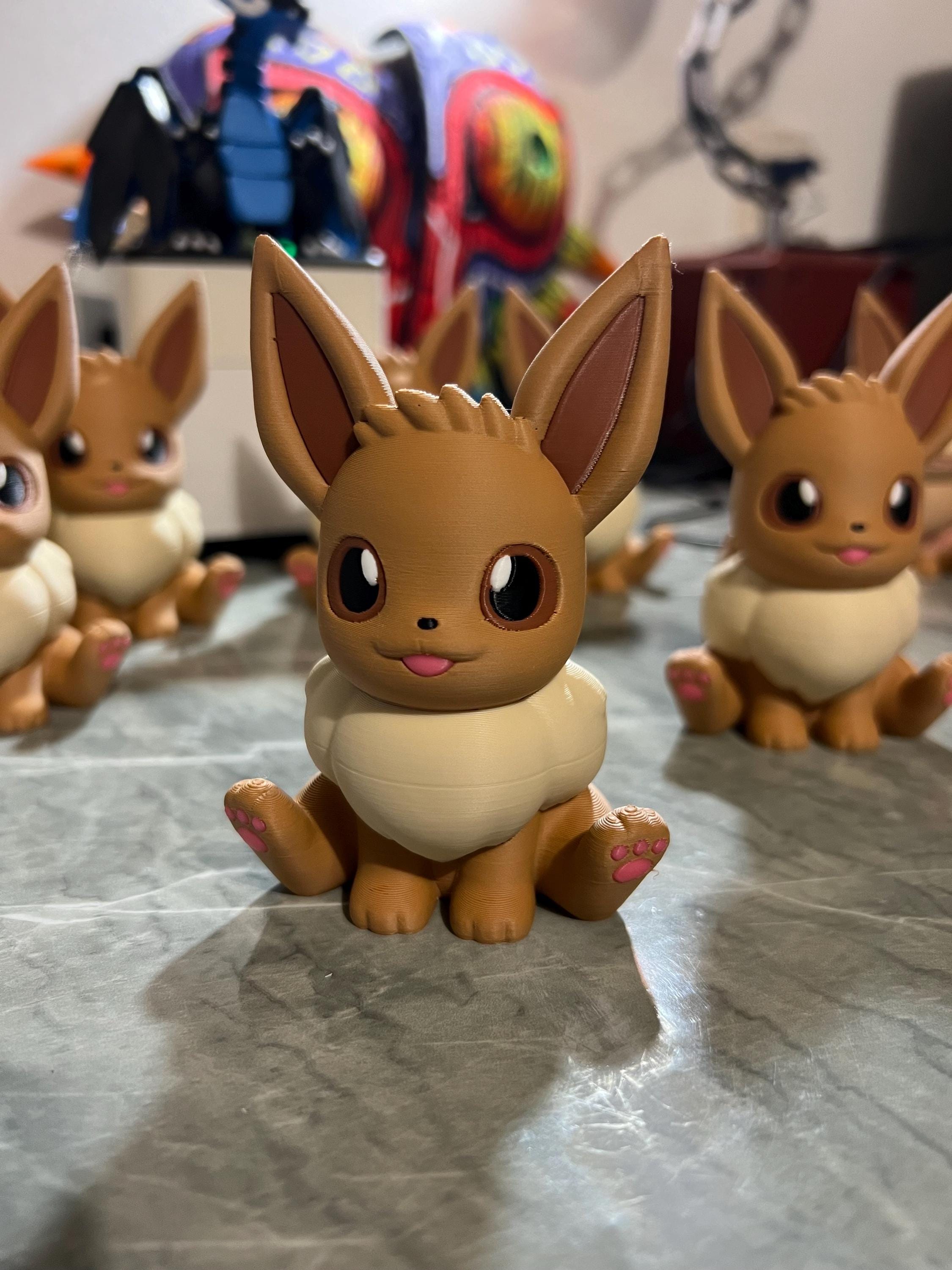 Eevee Figure Model 3d Printed Statue - Etsy
