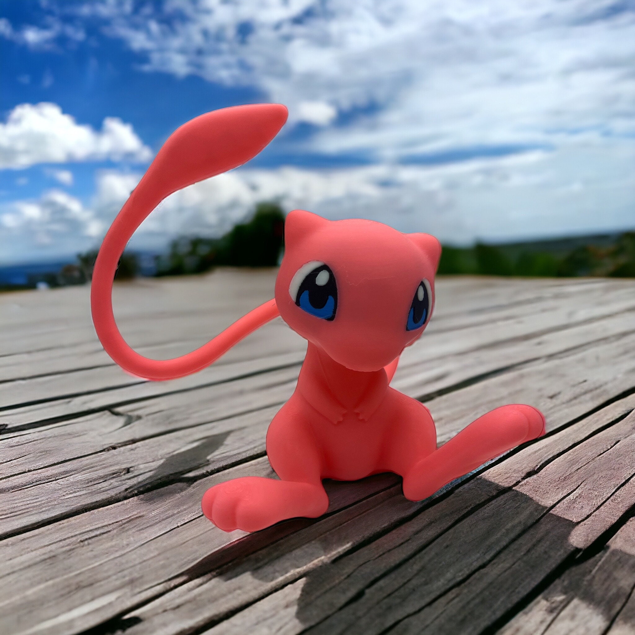 Mew Figure Model 3d Printed Statue - Etsy