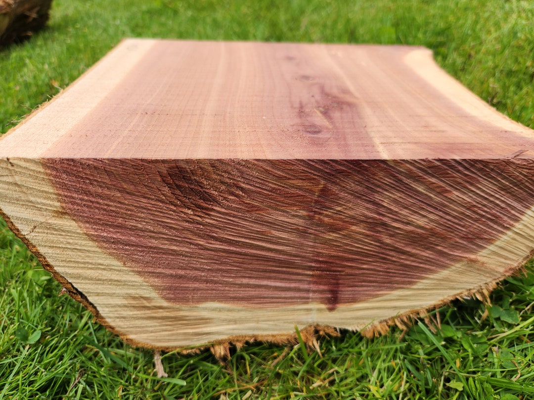 Aromatic Eastern Red Cedar Bowl Blank Live Edge Lathe Turning Slab 104 ...