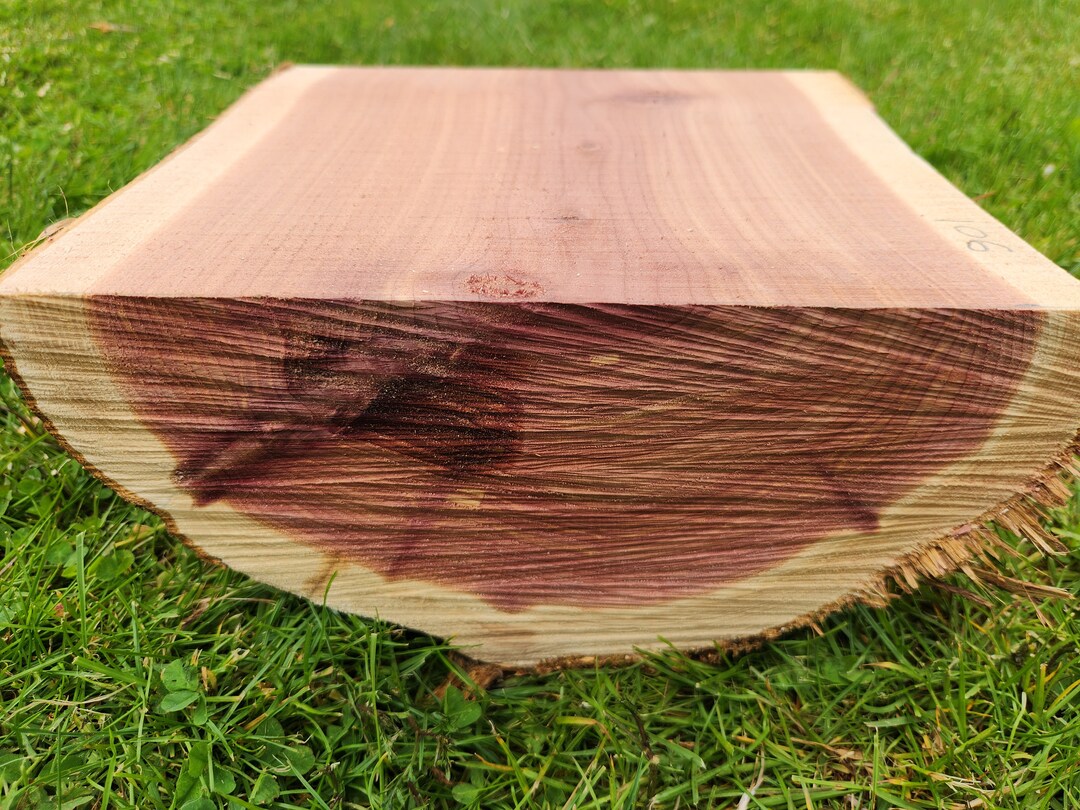 Aromatic Eastern Red Cedar Bowl Blank Live Edge Lathe Turning Slab 106 ...