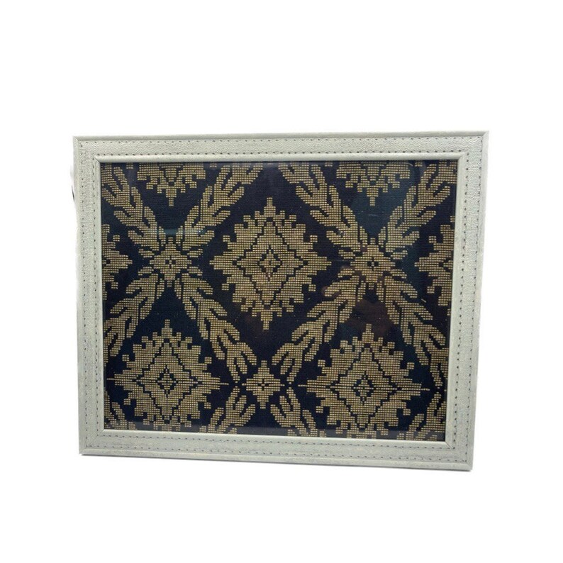 Traditional Songket Batik Art Design With Wood Frame for Home - Etsy