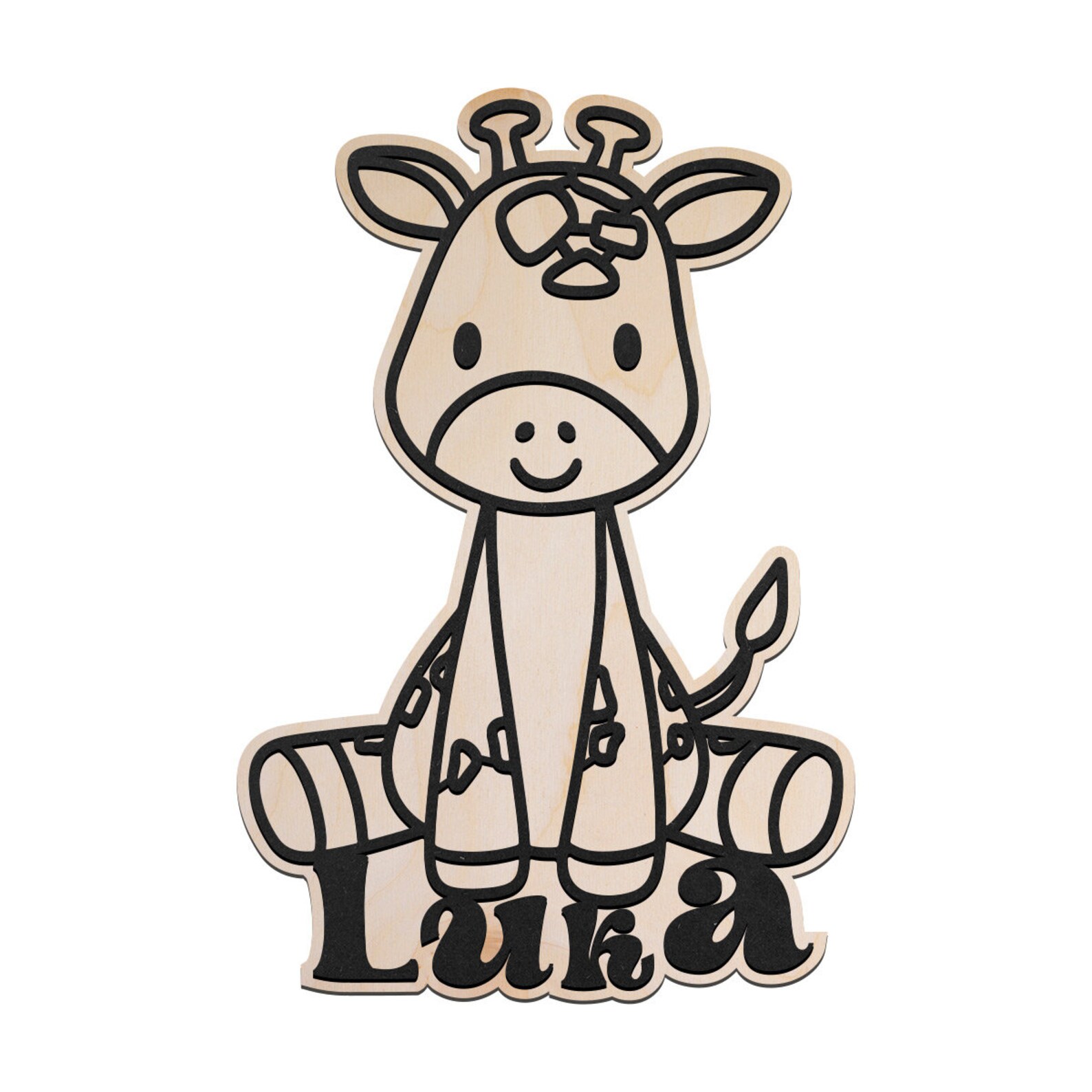 Custom Giraffe Plaque Personalized Jungle Animals Nursery Name Sign ...