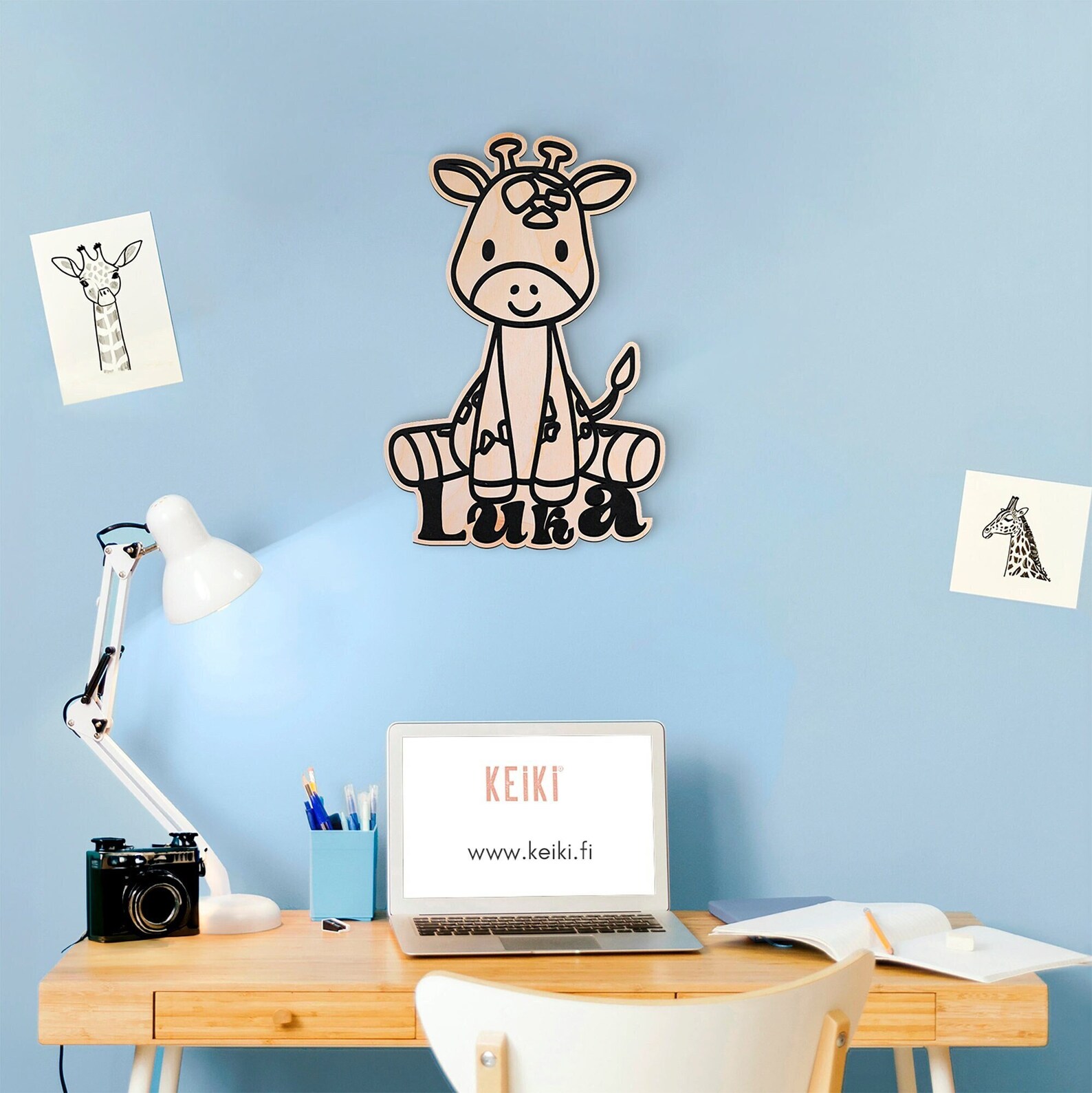 Custom Giraffe Plaque Personalized Jungle Animals Nursery Name Sign ...