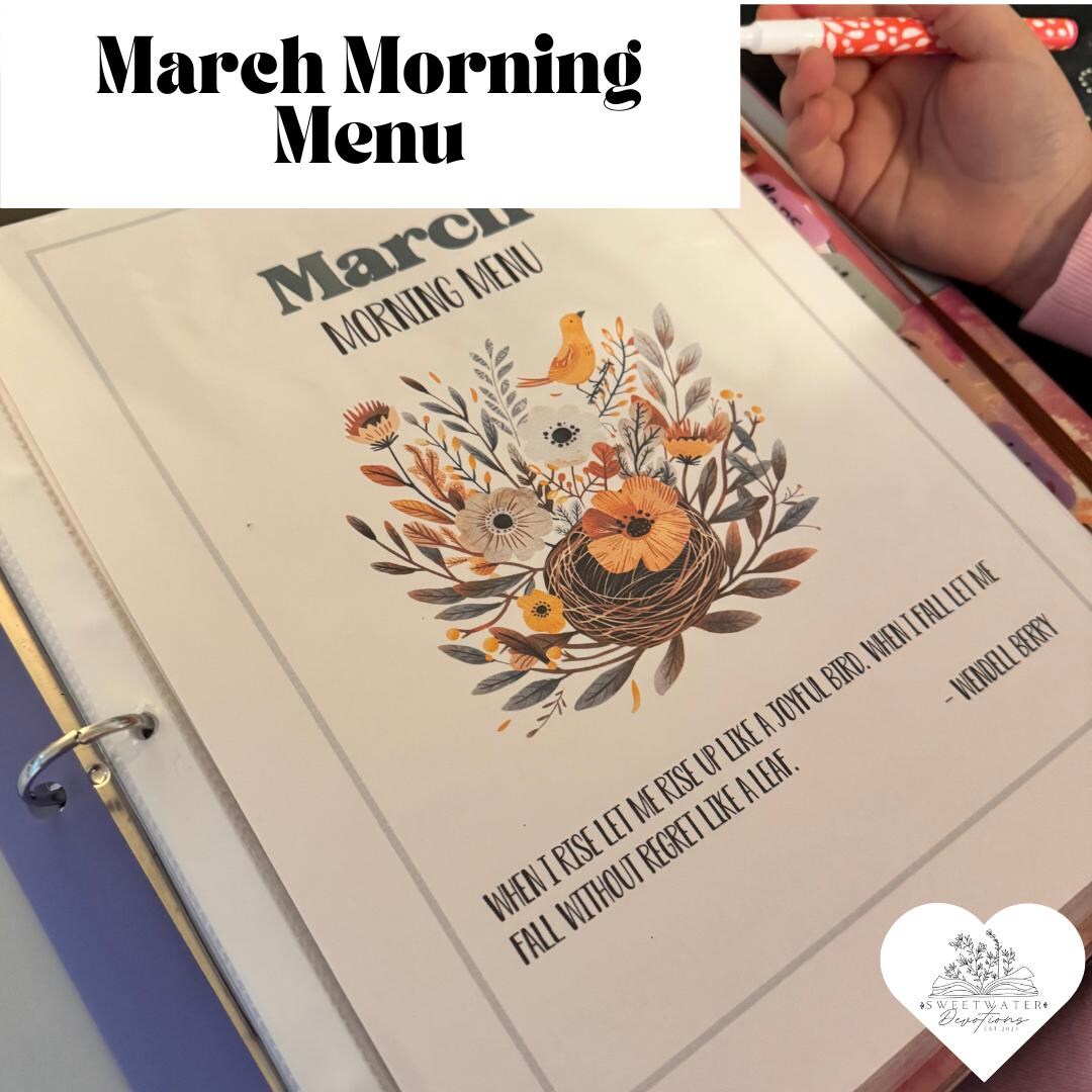 Morning Menu March 2025 Charlotte Mason Inspired Hymn, Folk Song ...