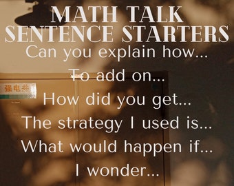 Sentence Starters Poster - Etsy UK