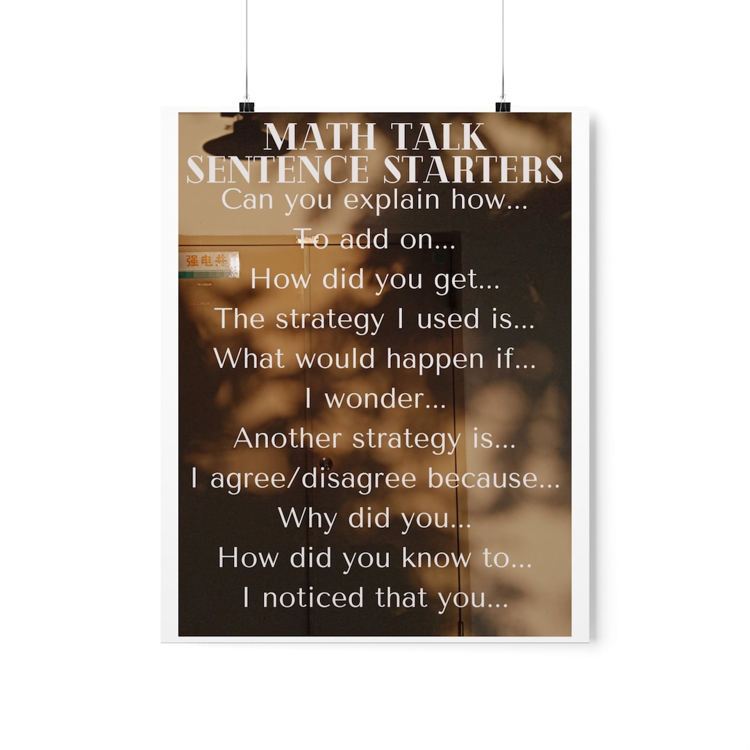 Math Classroom Poster, Art Print, Wall Decor, Classroom Decor, Math ...