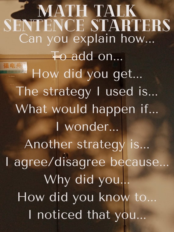 Math Classroom Poster Printable Digital Download Classroom - Etsy