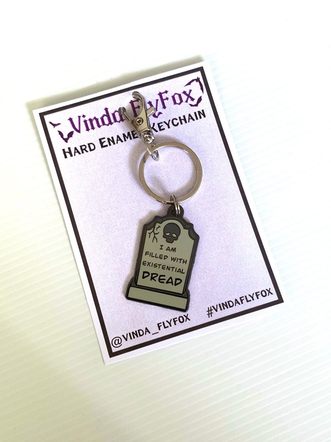 Gravestone of Existential Dread Hard Enamel Keychain - Etsy