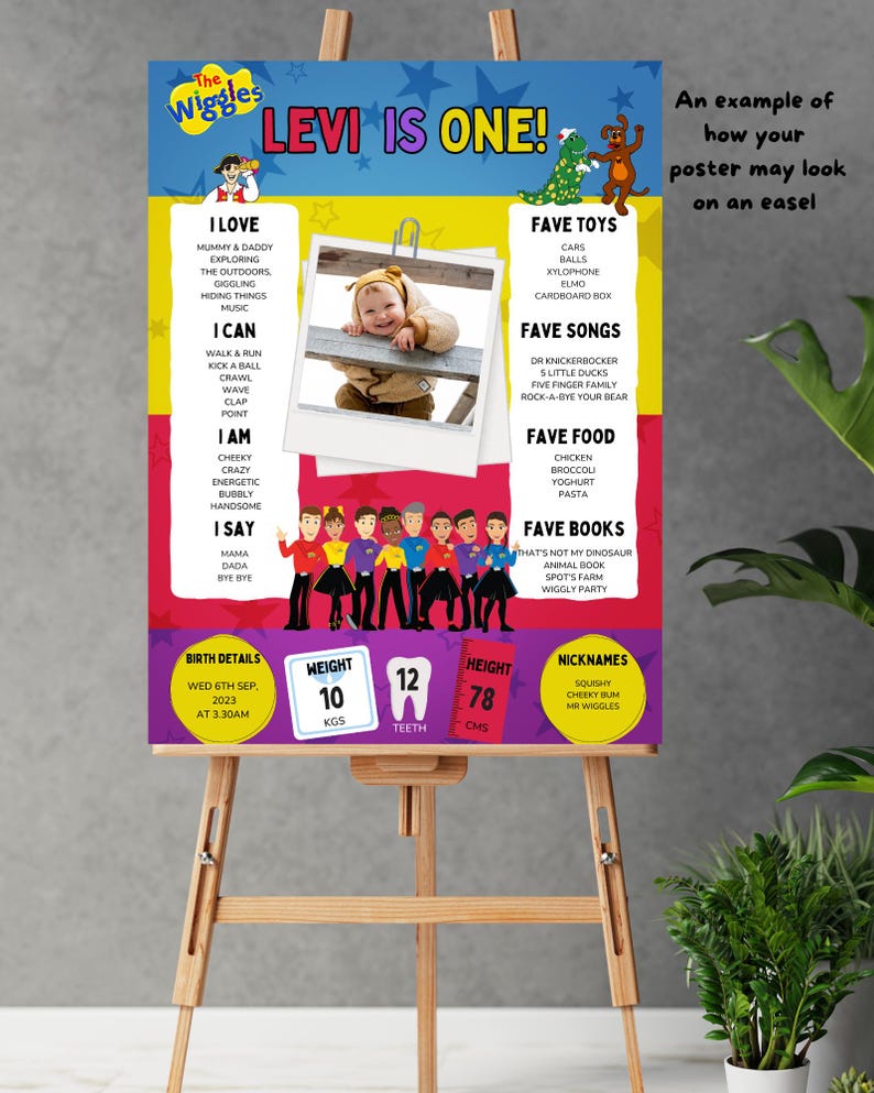 Editable Wiggles Party Decor, Wiggles Party, Birthday, Digital ...