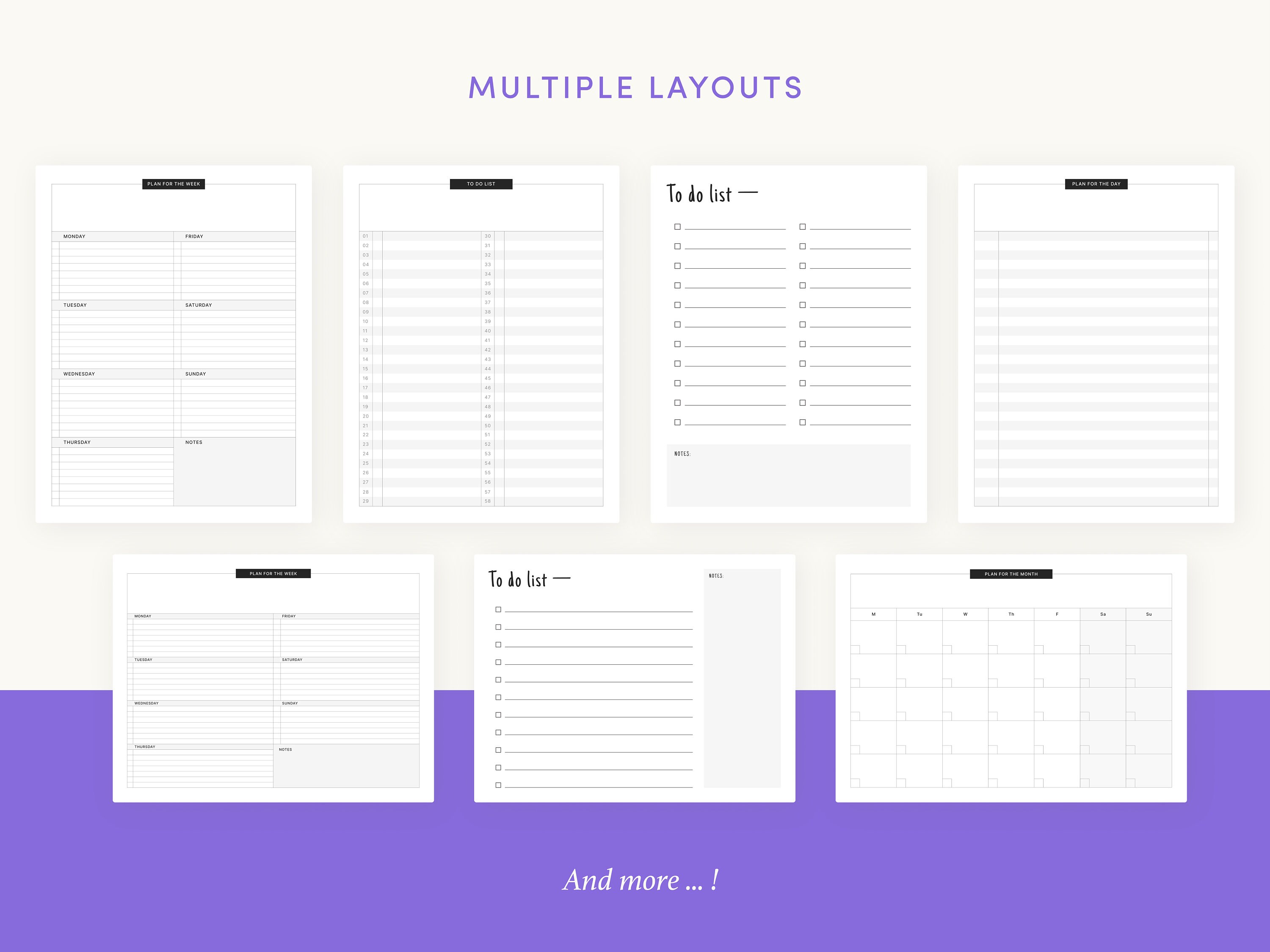 Planner Template BEAST BUNDLE | Productivity + Task Management | Easy ...