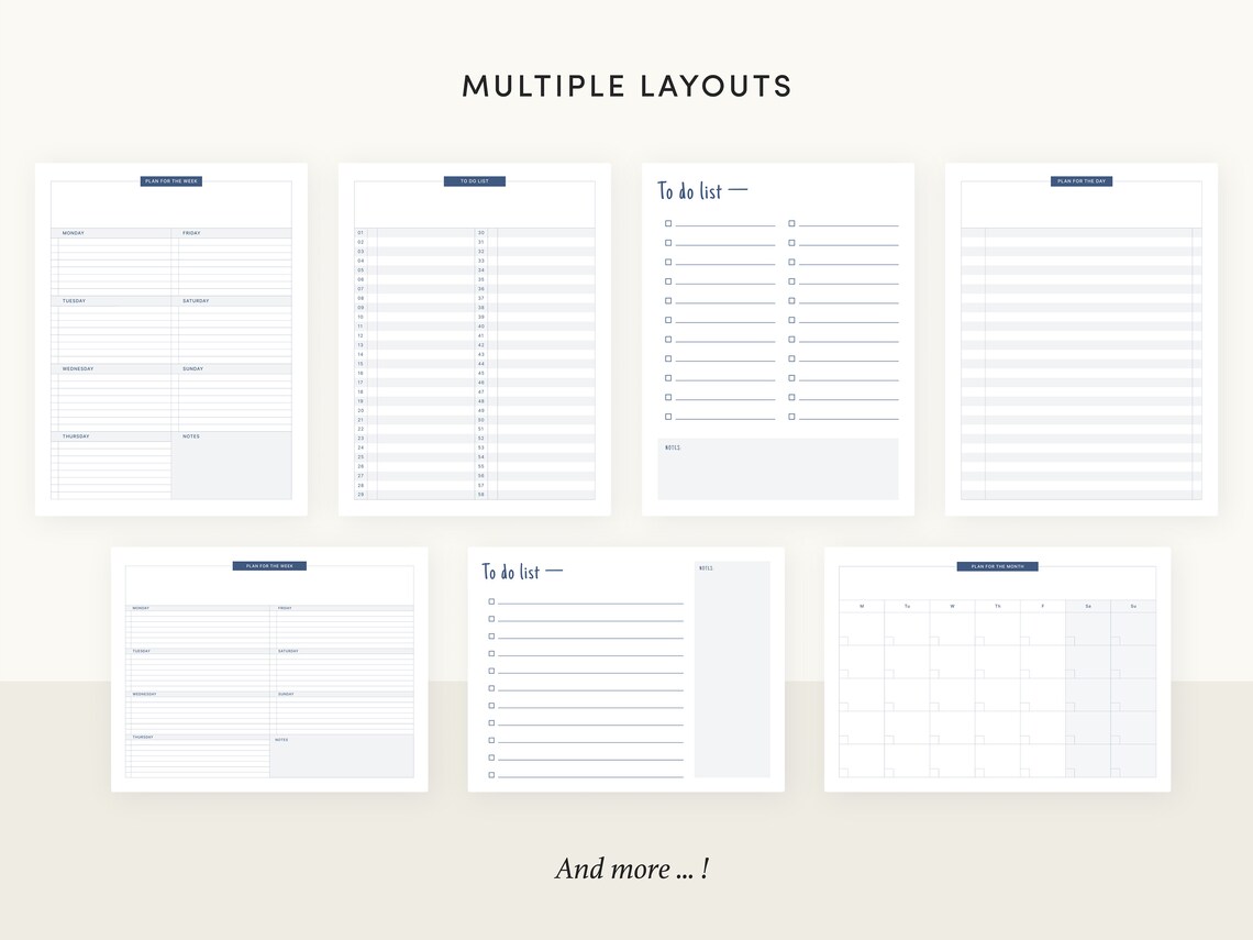 Planner + To-do Printable Template | Productivity + Task Management ...