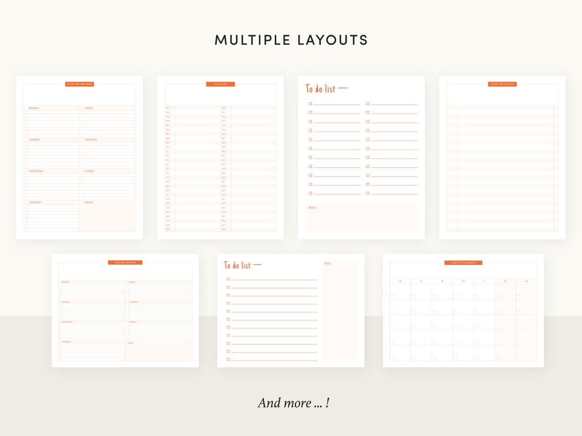 Planner + To-do Printable Template | Productivity + Task Management ...