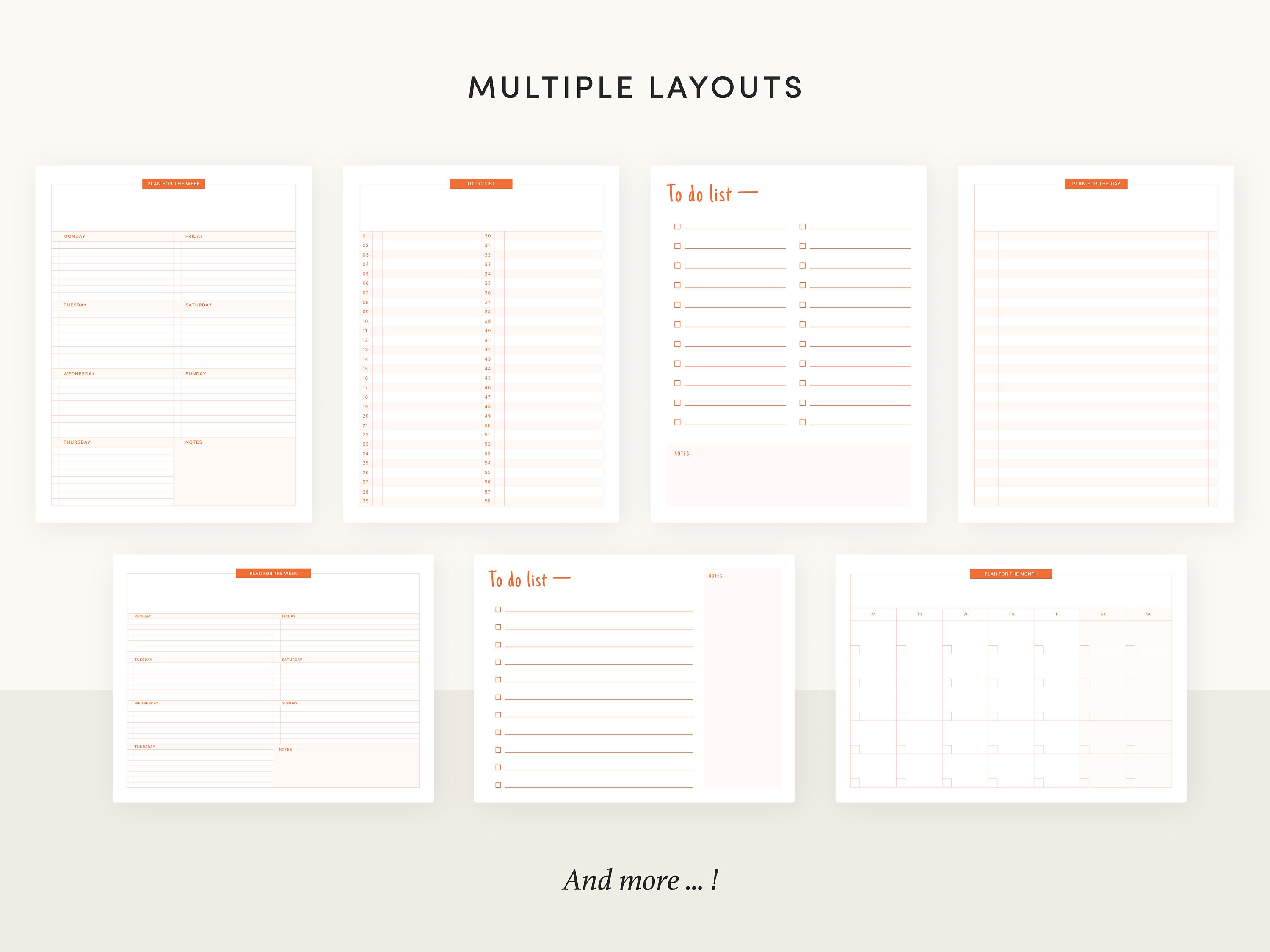 Planner + To-do Printable Template | Productivity + Task Management ...