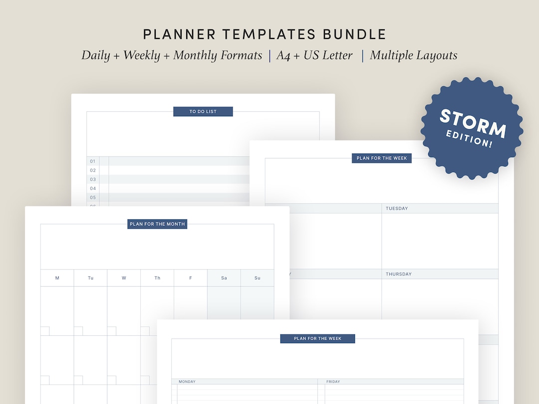 Planner To-do Printable Template Productivity Task Management Easy to ...