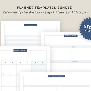 Planner + To-do Printable Template | Productivity + Task Management ...