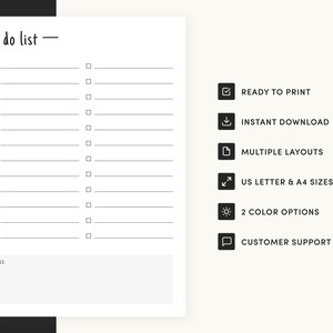 To Do List Printable Template | Productivity + Task Management | Easy ...
