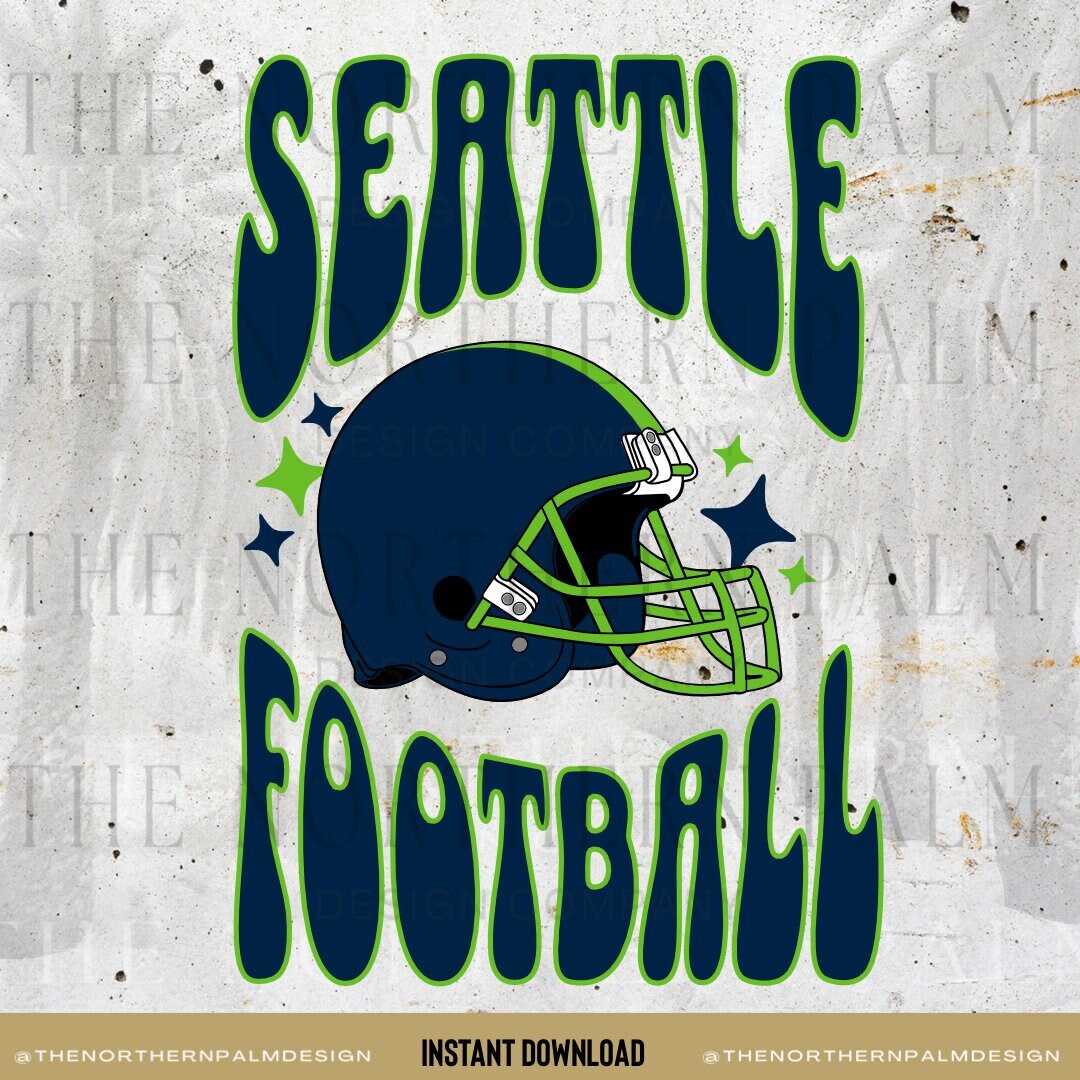 Retro Seattle Football Svg, Seahawks Football Svg, Seahawks Football ...