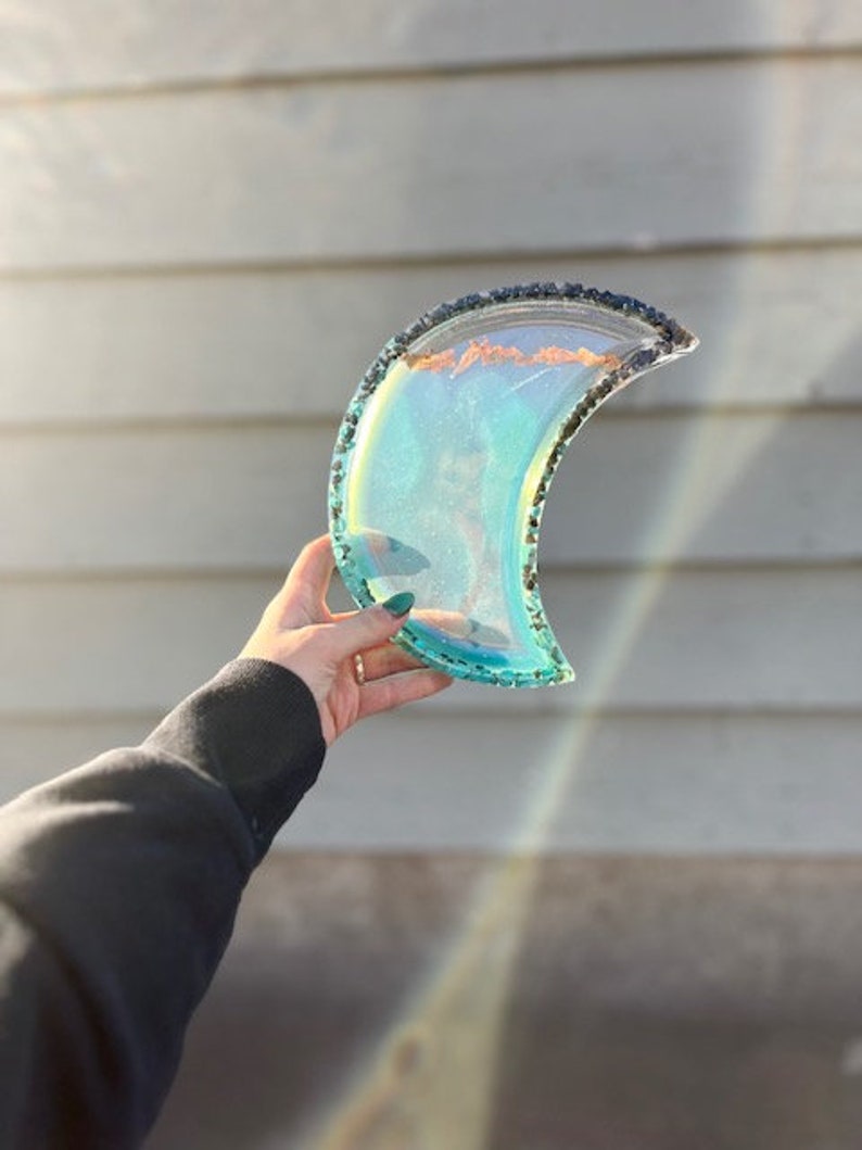Aqua Moon Tray - Etsy