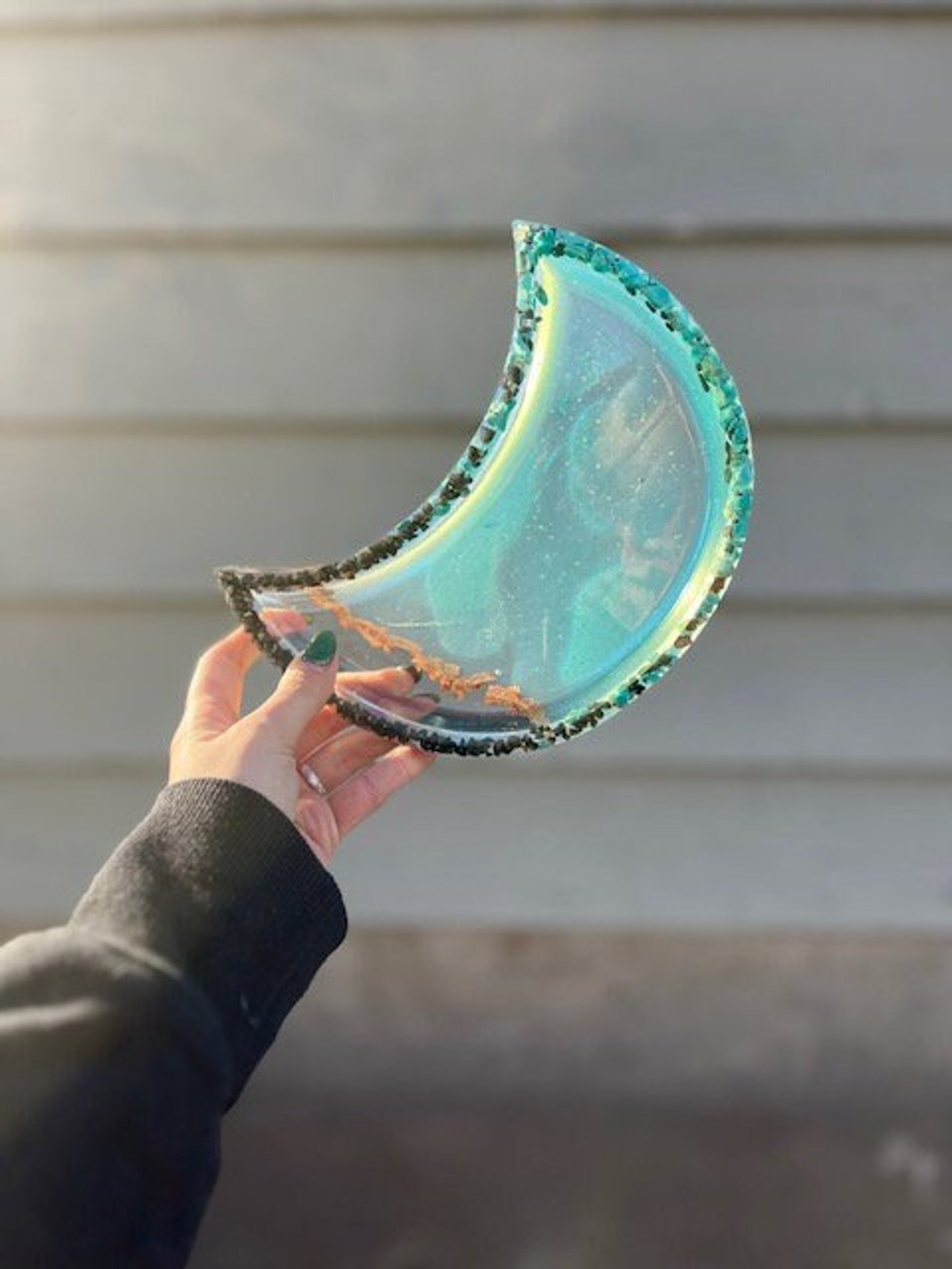 Aqua Moon Tray - Etsy