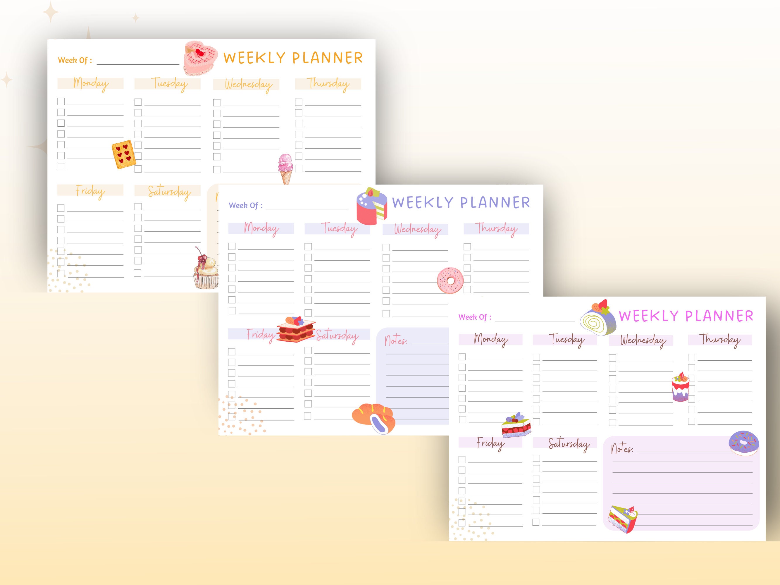 Weekly Schedule Bullet Journal Printable Planner PDF - Etsy Canada