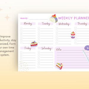 Weekly Schedule Bullet Journal Printable Planner PDF - Etsy Canada