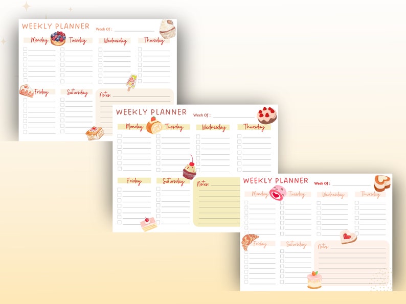 Weekly Schedule Bullet Journal Printable Planner PDF - Etsy Canada