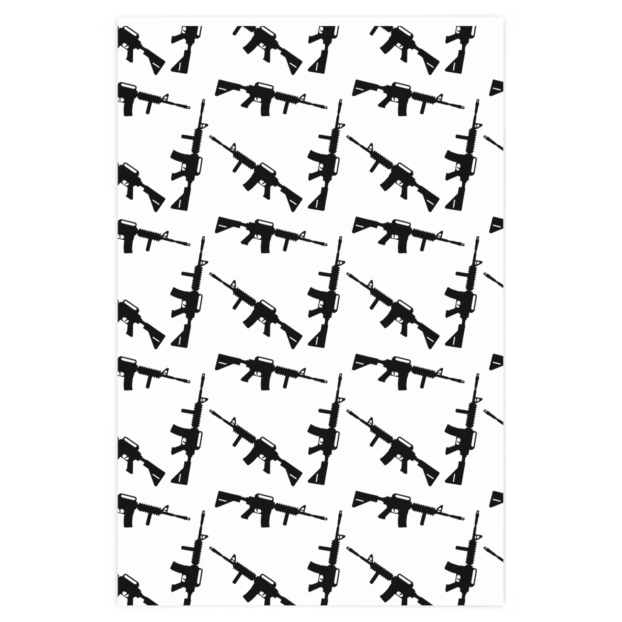 Rifle Wrapping Paper, 2nd Amendment, Gun Lover Wrapping Paper, Gift ...