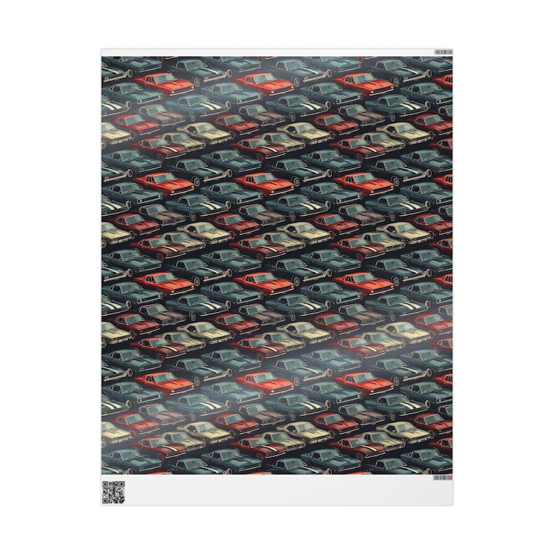 Muscle Car Wrapping Paper Rolls | Wrapping Papers - Etsy