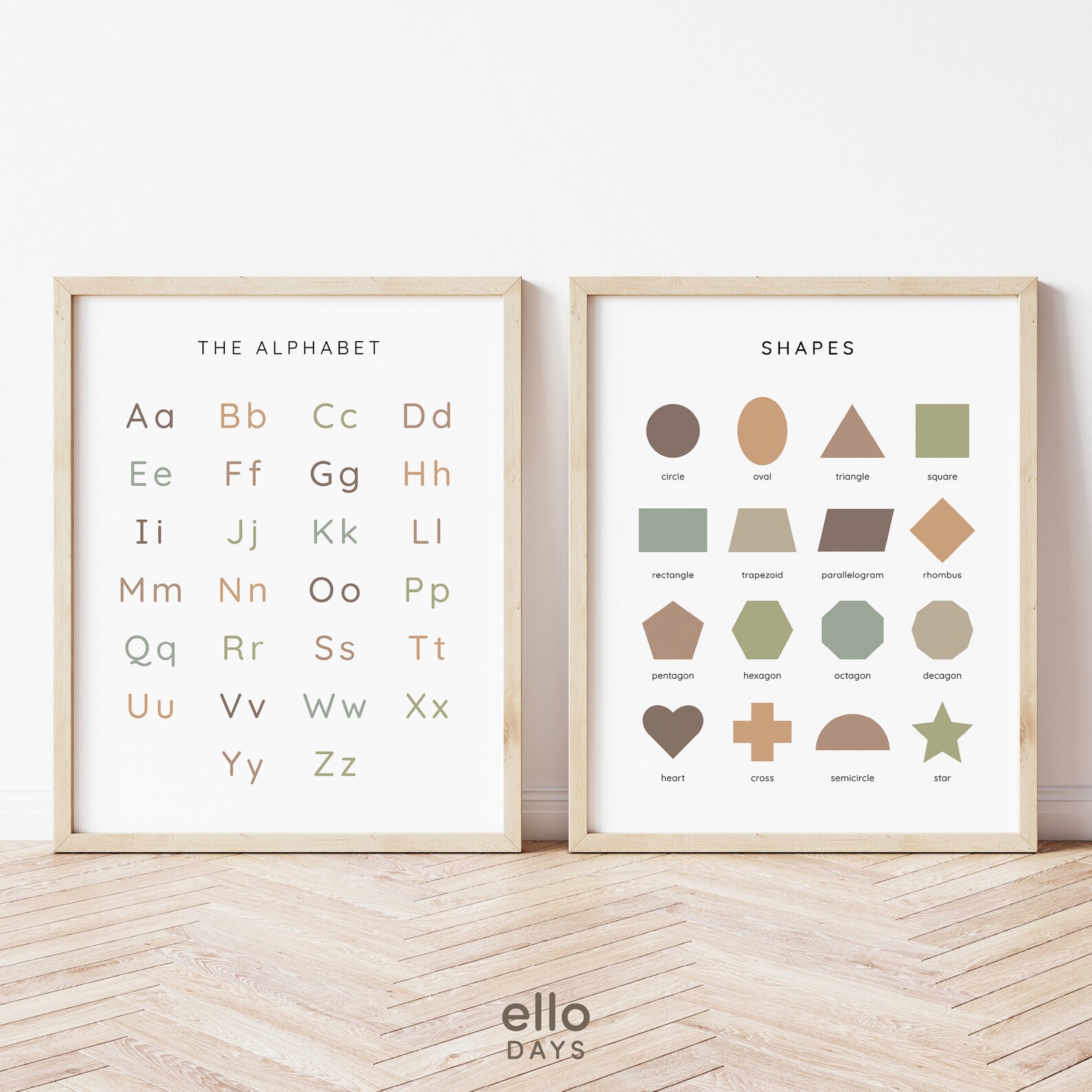Earth Tone Educational Poster Bundle, Neutral Classroom Decor ...