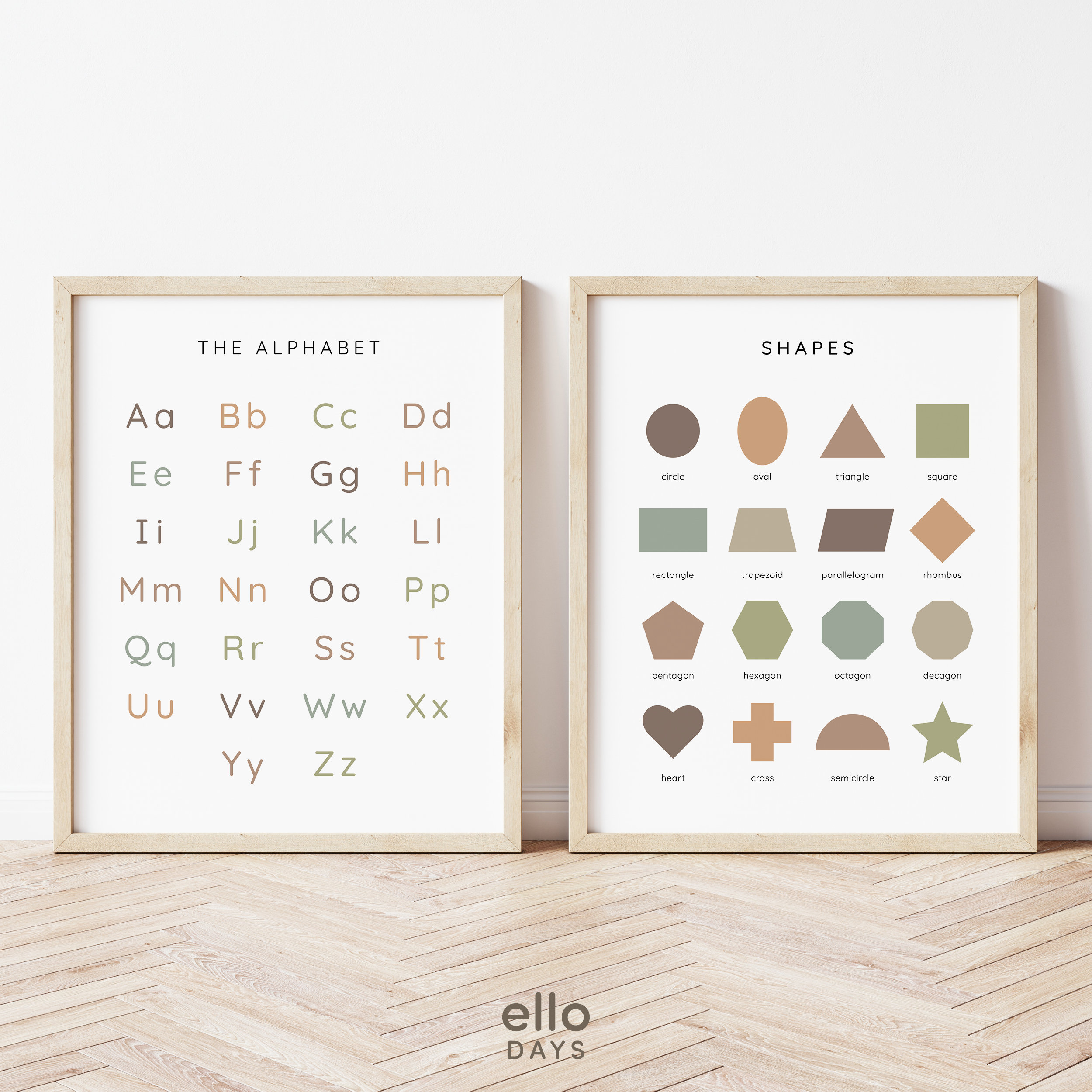 Earth Tone Educational Poster Bundle, Neutral Classroom Decor ...