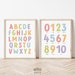 Alphabet Numbers 1-10 Printable Wall Art Bundle Rainbow - Etsy