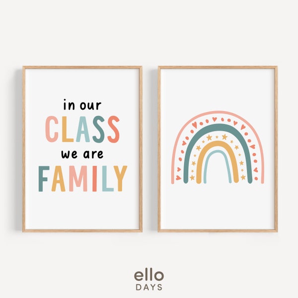 Our Class is a Family Print - Etsy