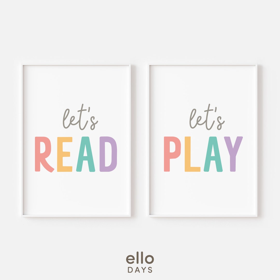 Preschool Classroom Decor Signs, Playroom Homeschool Print Posters ...