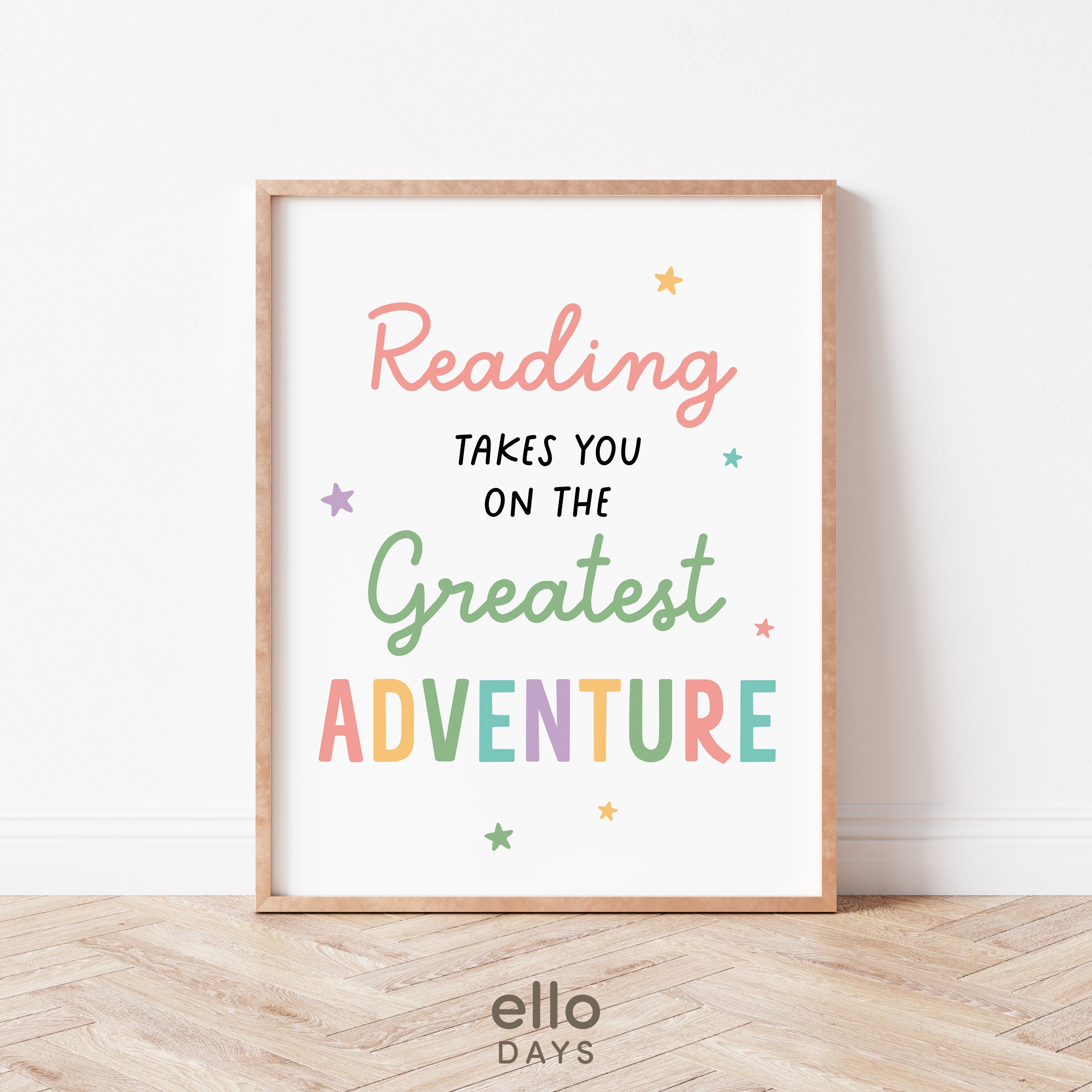 Reading Corner Wall Art Poster, Classroom Library Decoration, Reading ...
