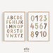 Neutral Alphabet Numbers 1-10 Printable Wall Art Bundle - Etsy