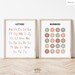 Neutral Alphabet Letters and Numbers Poster Set Bundle, ABC Wall Print ...