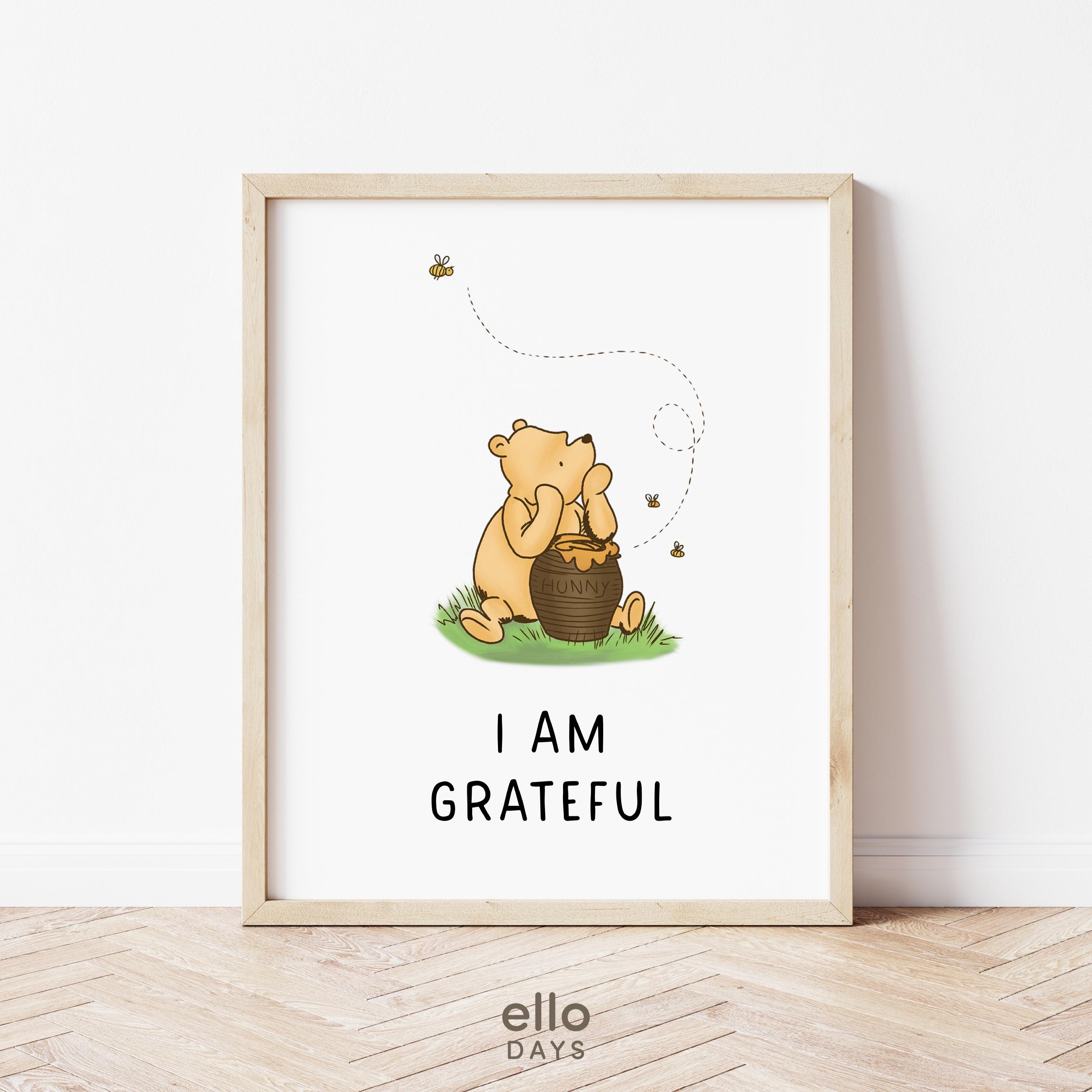 Classic Winnie-the-pooh Motivational Poster, Self Love Affirmation ...