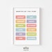 Months of the Year Learning Chart, Classroom Decoration Prints ...