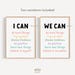 Kids Affirmation Poster Set of 3, Positive Affirmations Wall Art Bundle ...