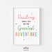 Reading Corner Wall Art Poster, Classroom Library Decoration, Reading ...