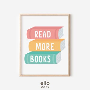 Reading Motivational Poster, Classroom Decoration, Reading Corner Wall ...