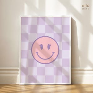 Girl Smiley Room Decor Girly Wall Art, Toddler Girl Playroom Prints ...